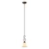 Millennium Lighting Rubbed Bronze Pendant with Turinian Scavo Glass ...
