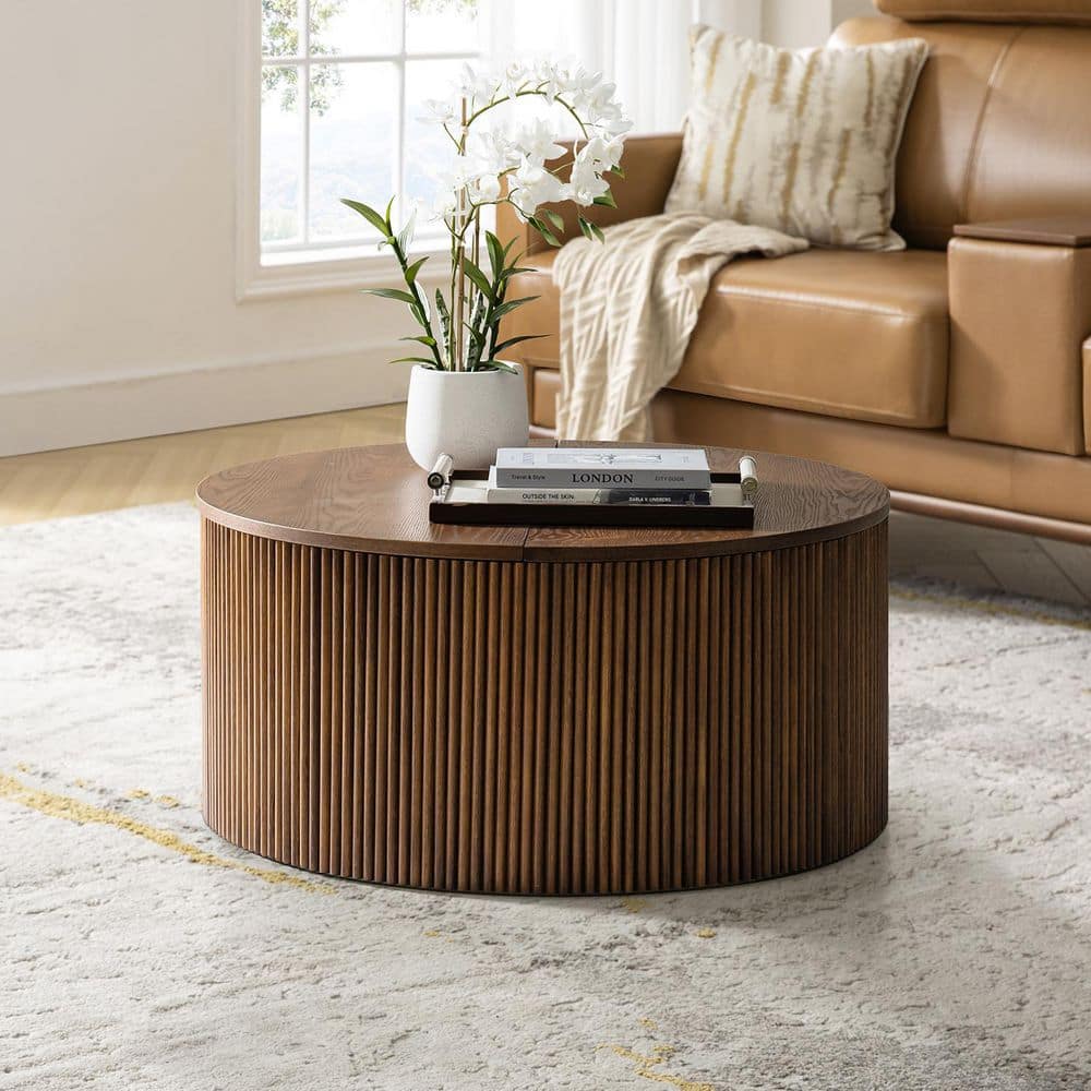 Have a question about JAYDEN CREATION Deliat Modern 35.5 in. Walnut ...