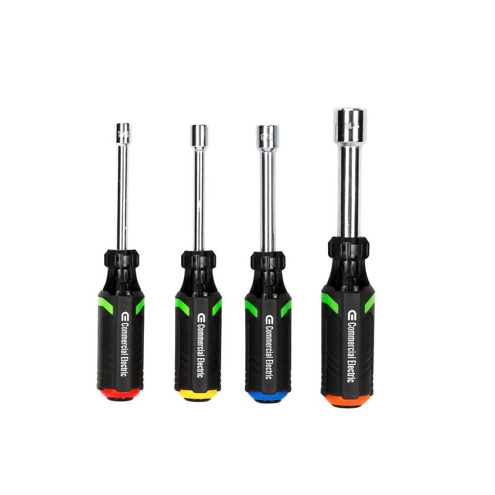 Commercial Electric 4-Piece Nut Driver 00151 - The Home Depot