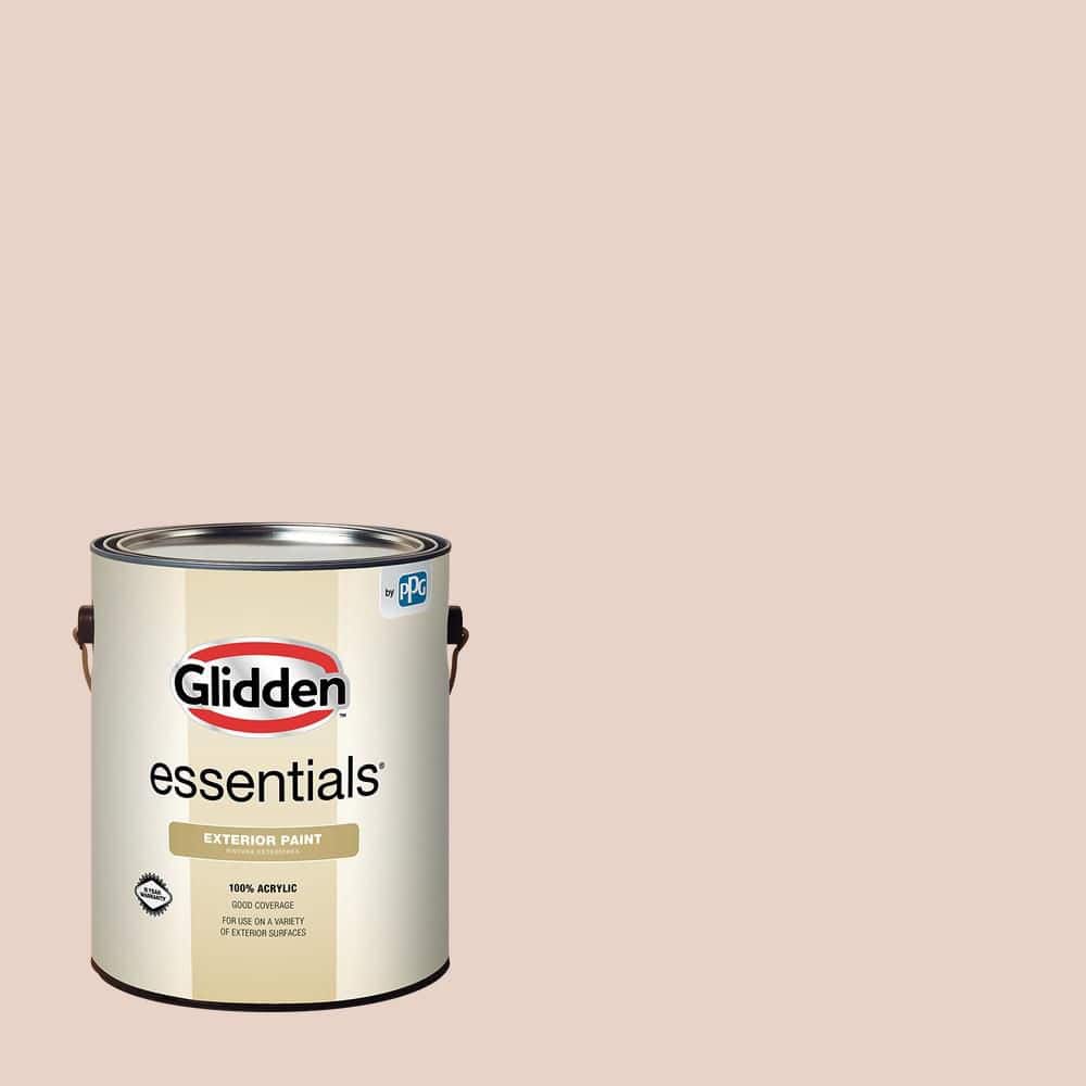 Glidden Essentials 1 gal. PPG1067-2 Boardwalk Satin Exterior Paint ...