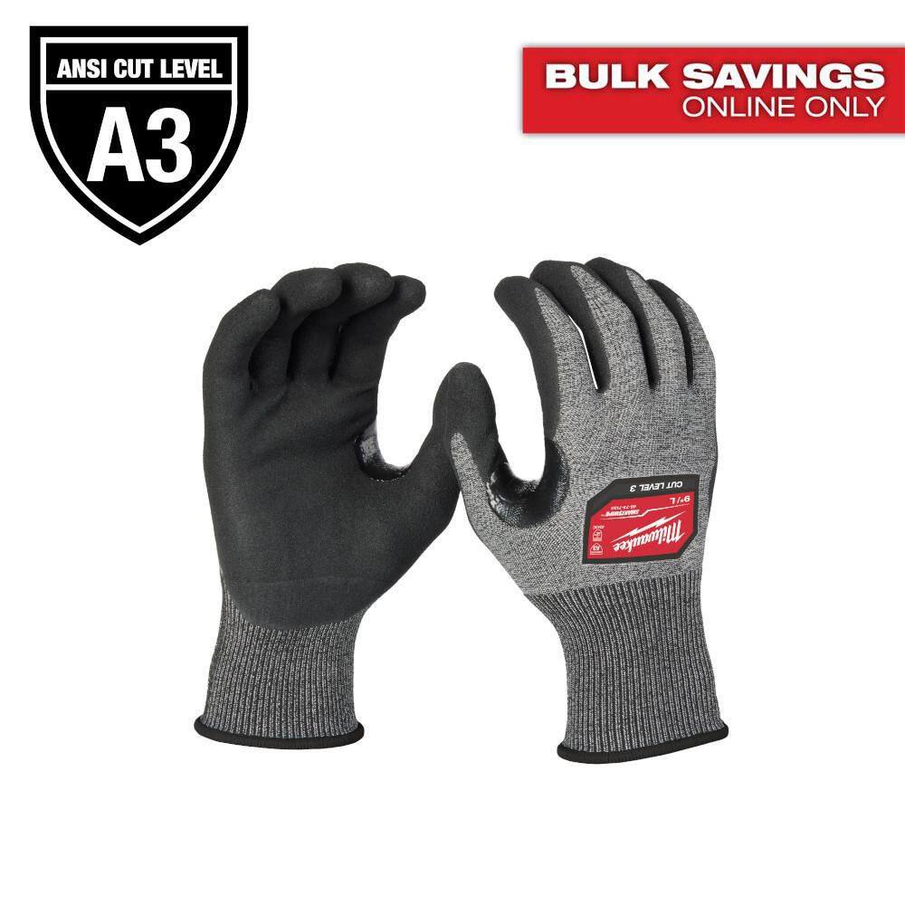 Milwaukee XX-Large High Dexterity Cut 3 Resistant Nitrile Dipped ...