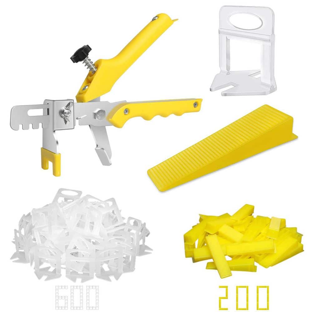 Laybus 600-Pieces Spacers Clips and 200-Pieces Reusable Wedges for Tile ...