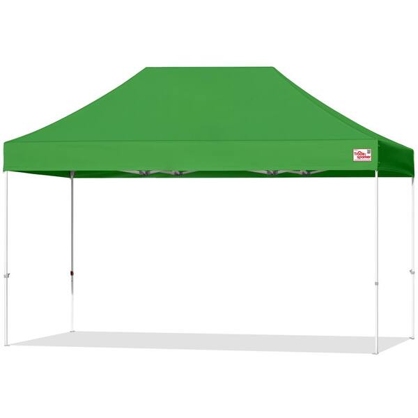 Tradesparker Commercial 8 ft. x 12 ft. Field Green Pop Up Canopy Tent ...