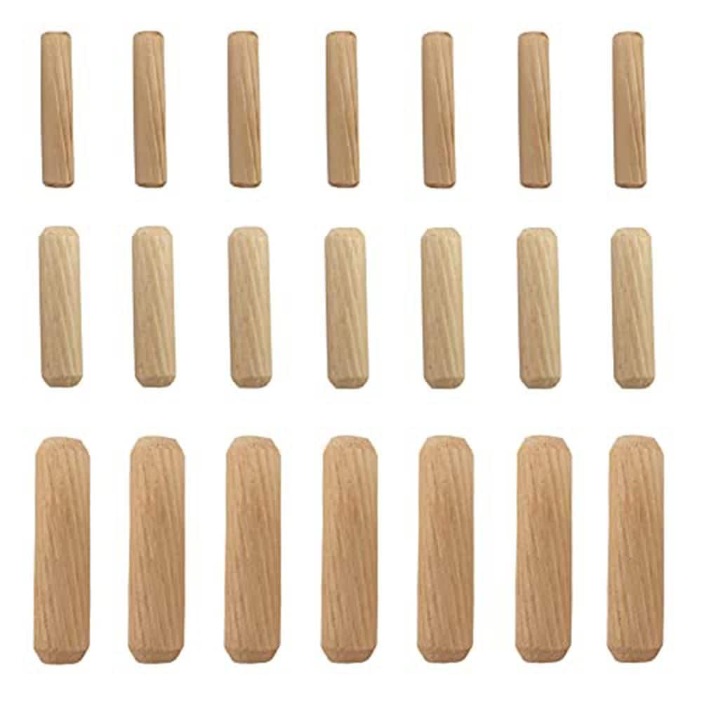 KIWDZFU 21pcs Assorted M6 M8 M10 Wooden Dowels Grooved Fluted Pins for ...