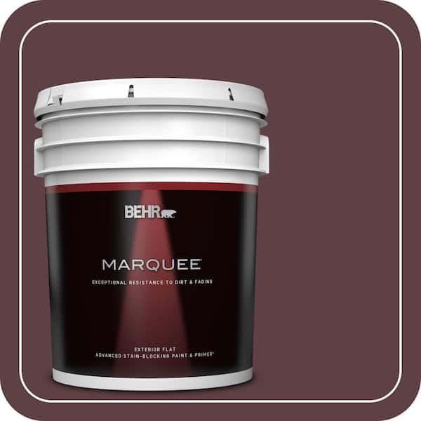 BEHR MARQUEE 5 gal. #MQ1-49 Raspberry Truffle Flat Exterior Paint ...