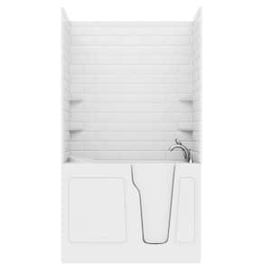 Reviews for ANZZI Rampart Wall Series 30 in. x 52 in. Right Side Drain ...