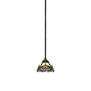 Clevelend 100-Watt 1Light Brown Pendant Mini Pendant Light with Grand ...