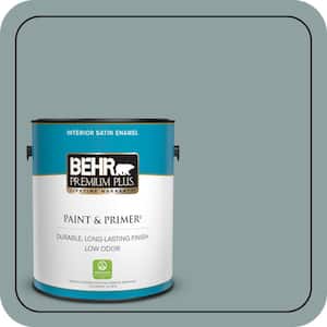 BEHR ULTRA 1 gal. #N440-4 October Sky Extra Durable Flat Interior Paint ...