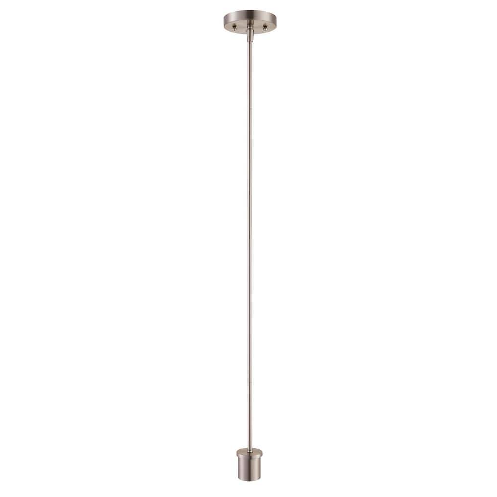PRIVATE BRAND UNBRANDED Brushed Nickel Pendant Light Kit with ...