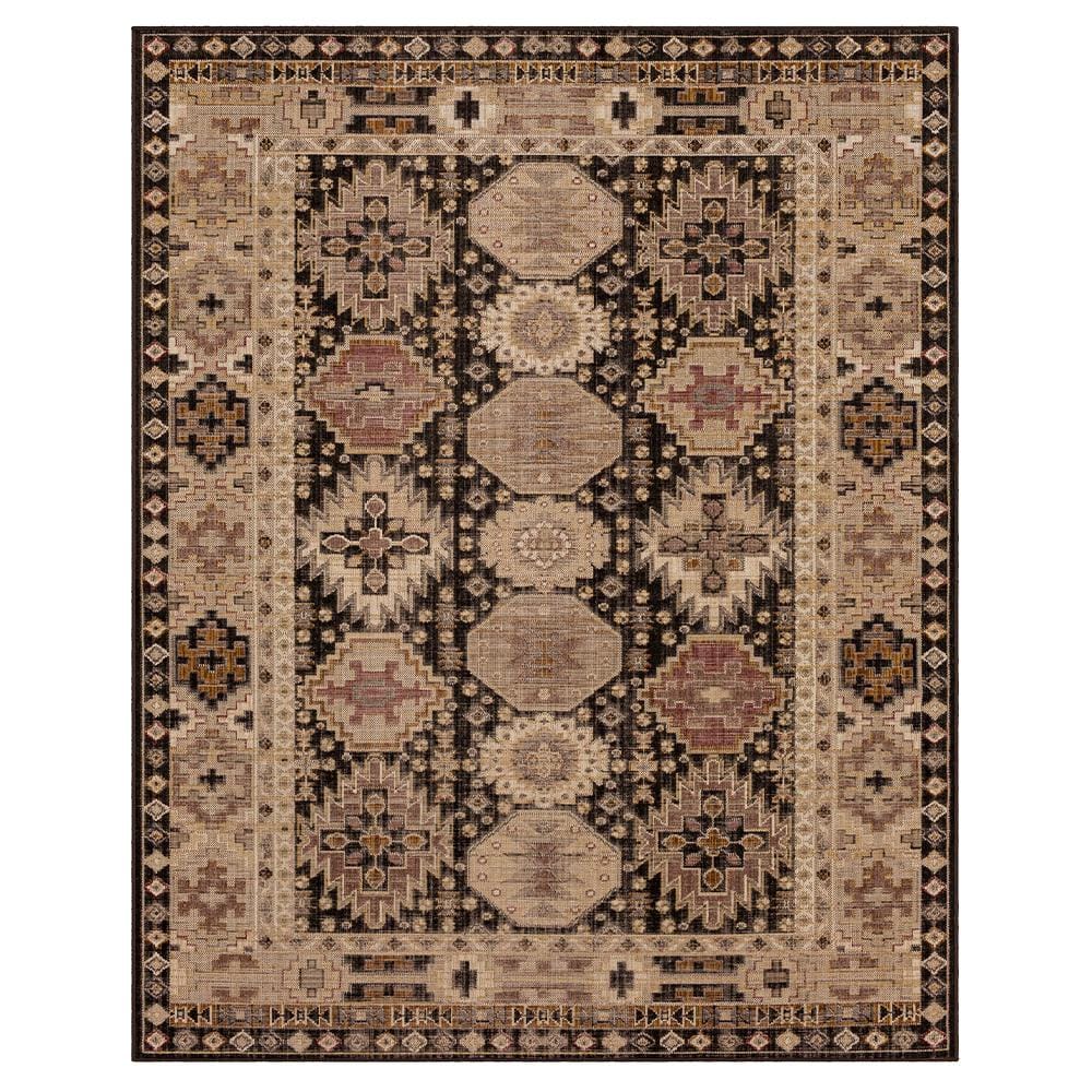 Home Decorators Collection Tristan Charcoal 10 ft. x 13 ft. Medallion ...