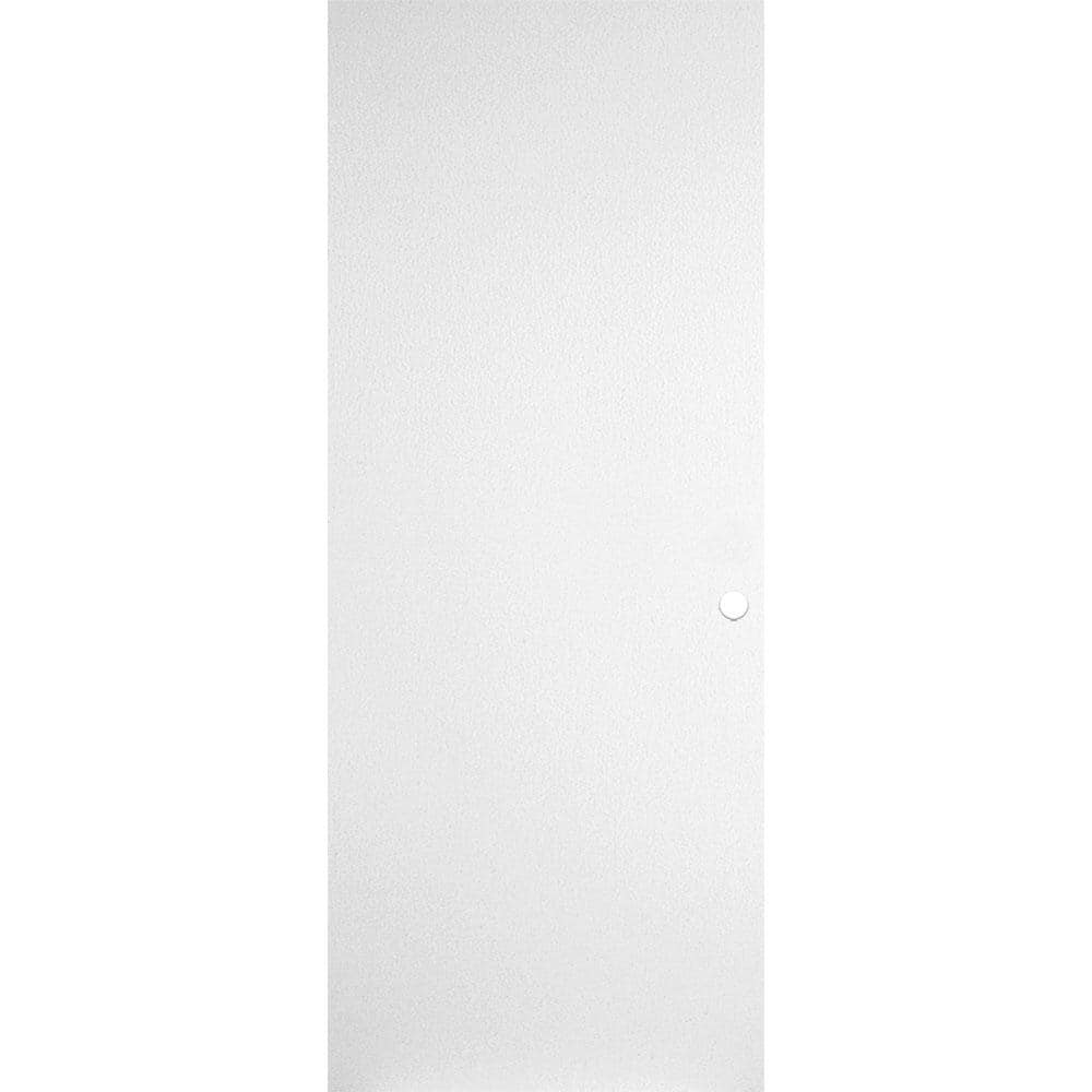 Masonite 32 in. x 80 in. No Panel Primed Smooth Flush Hardboard Hollow ...
