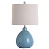 StyleCraft Cameron - Ceramic Table Lamp - Seaside Storm Blue Finish ...