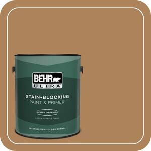 BEHR ULTRA 1 gal. #S260-6 Circus Peanut Satin Enamel Exterior Paint ...