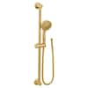 MOEN 4-Spray Eco-Performance Handheld Hand Shower with Slide Bar in Brushed Gold 3667EPBG - The ...