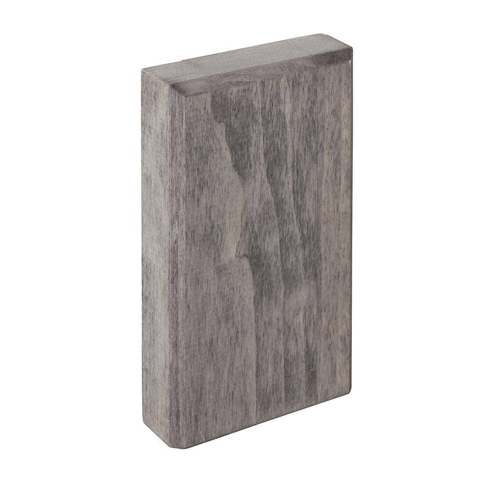 Ornamental Mouldings Prestained Gray 1 in. x 3-1/2 in. x 6-1/2 in. Wood ...