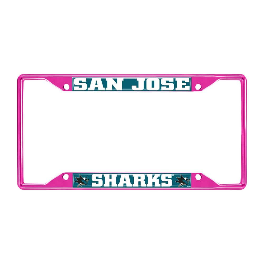 FANMATS Universal Fit NHL - San Jose Sharks License Plate Frame - Pink ...