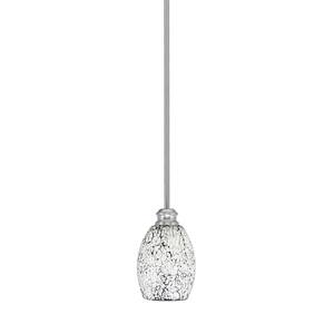 Albany 60-Watt 1-Light Brushed Nickel Pendant Mini Pendant Light Square ...