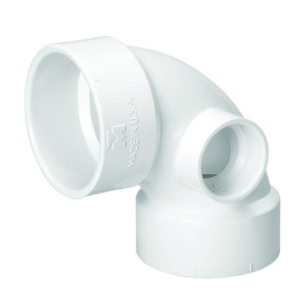 Mueller Streamline 3 in. x 3 in. x 1-1/2 in. PVC DWV 90-Degree All Hub ...