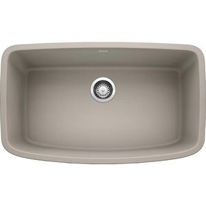 Blanco Valea Undermount Granite 27 in. x 18 in. Single Bowl Kitchen ...