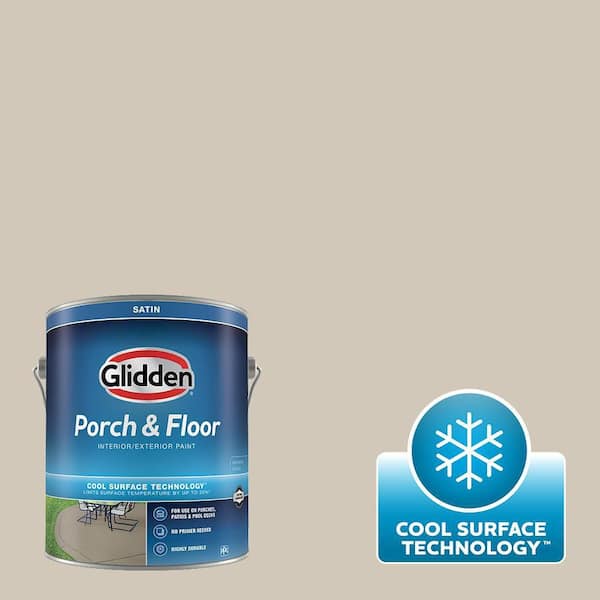 Glidden Porch and Floor 1 gal. PPG1024-4 Moth Gray Satin Interior ...