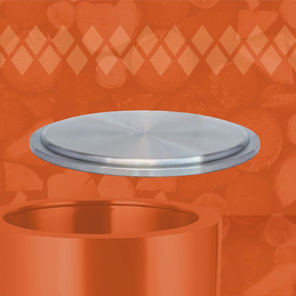 HotShot Stainless Steel Lid for HotShot Homestead Low Smoke 25 in. Fire ...