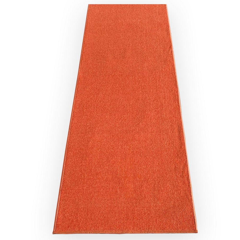 Reviews for PLAYA RUG Solid Orange 31 in. W x 2 ft. L Runner Rug/Stair ...