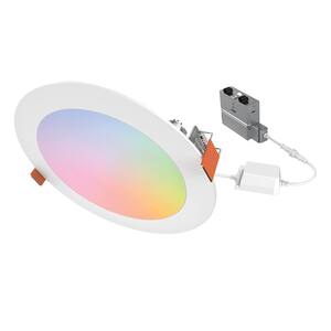 HALO HLB 6 in. Selectable White Square New Construction/Remodel Canless ...