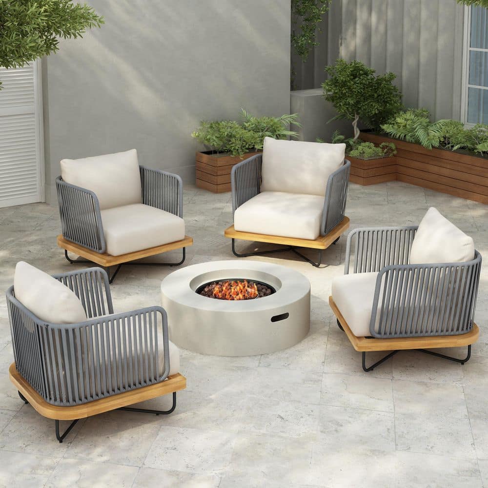 CHRISTOPHER KNIGHT HOME Cassants Upholstered Outdoor Patio Lounge Chair ...