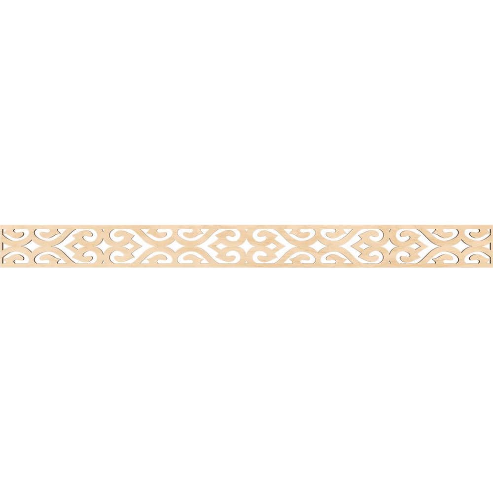 Ekena Millwork Keene Fretwork 0.25 in. D x 46.375 in. W x 4 in. L Birch ...