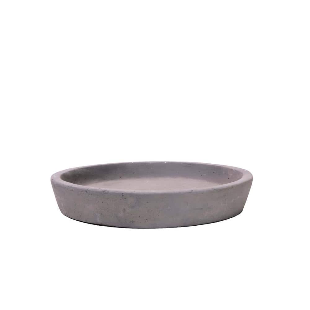 MPG 6.75 in. D Smooth Cement Composite Saucer PF7914SC - The Home Depot