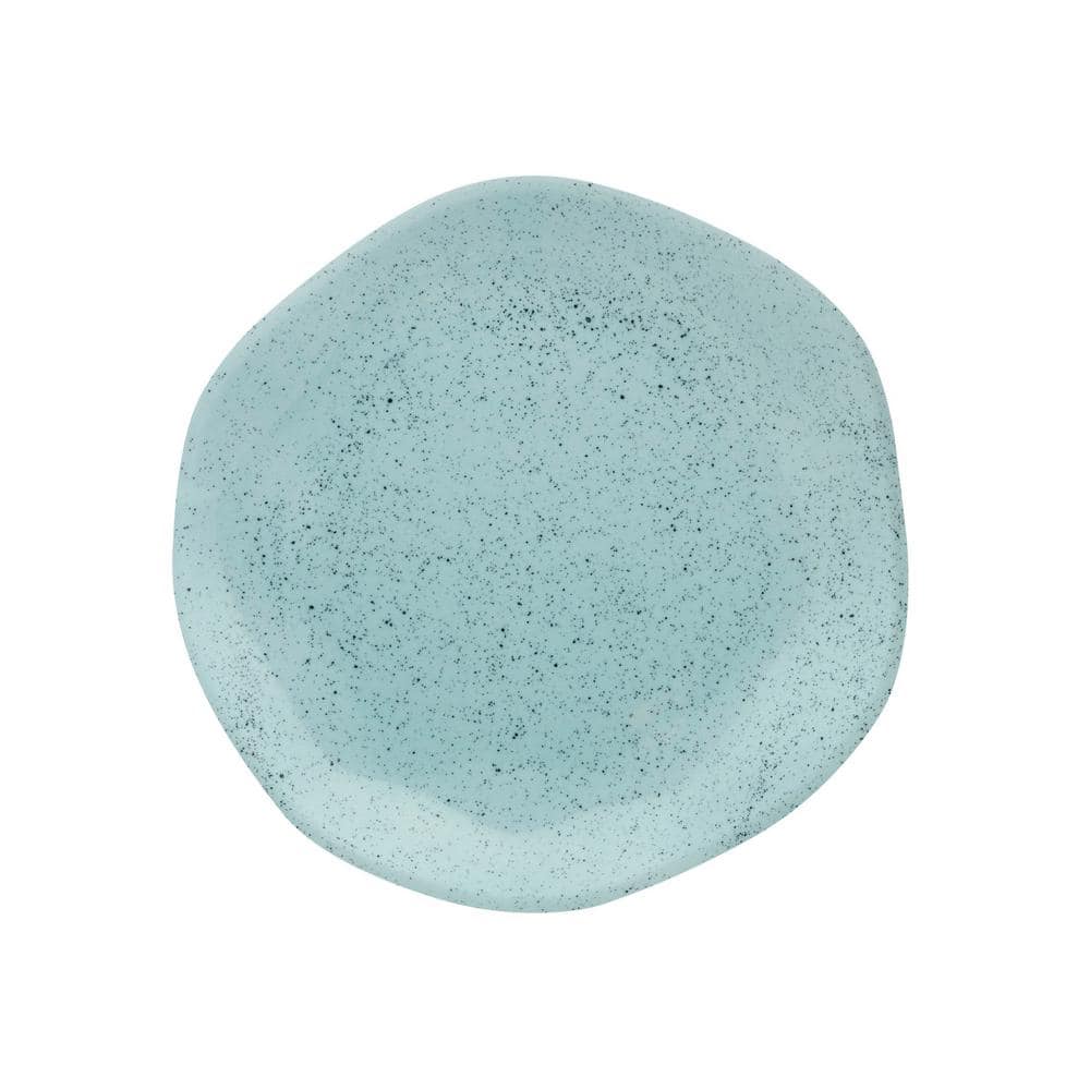 Manhattan Comfort 11.02 in. RYO Light Blue Dinner Plates (Set of 12) 2 ...