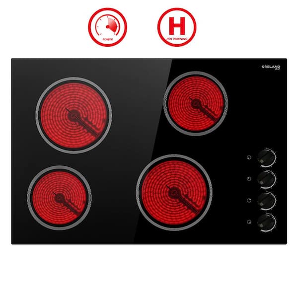 GASLAND 30 in. Electric Cooktop, Built-In Radiant Electric Cooktop in ...