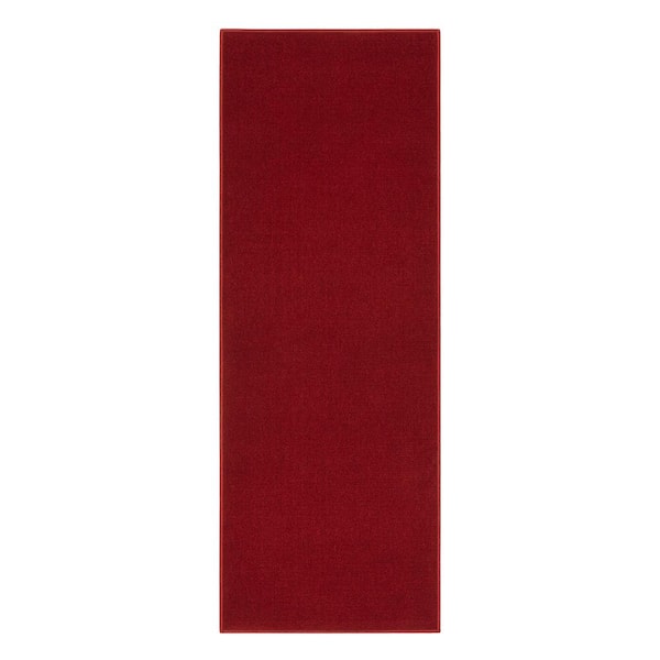 Ottomanson Ottohome Collection Non-Slip Rubberback Modern Solid Design ...