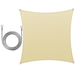 ROYAL SHADE 16 ft. x 20 ft. Rectangle Pro Ring Sun Shade Sail with Rope ...