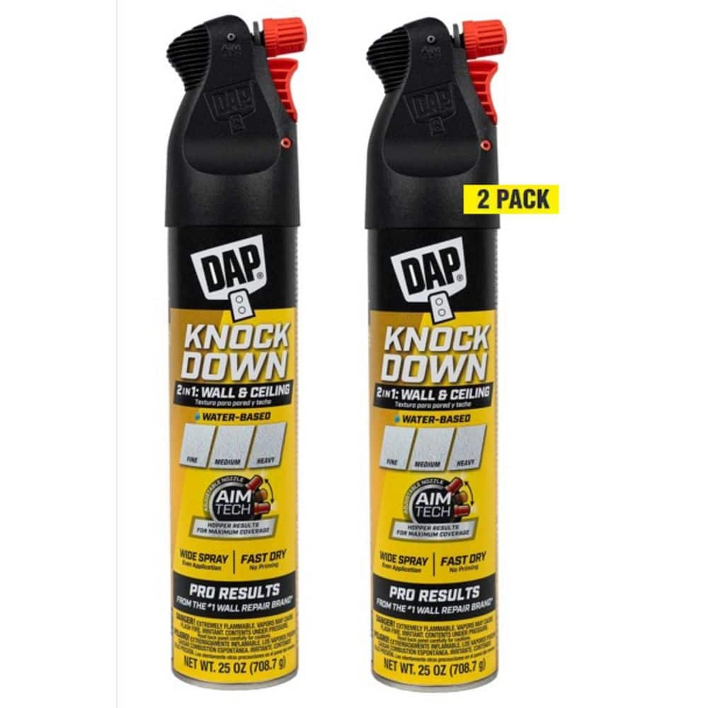 DAP Spray Texture 25 Oz. Knockdown Water Based 2-in-1 Wall and Ceiling ...