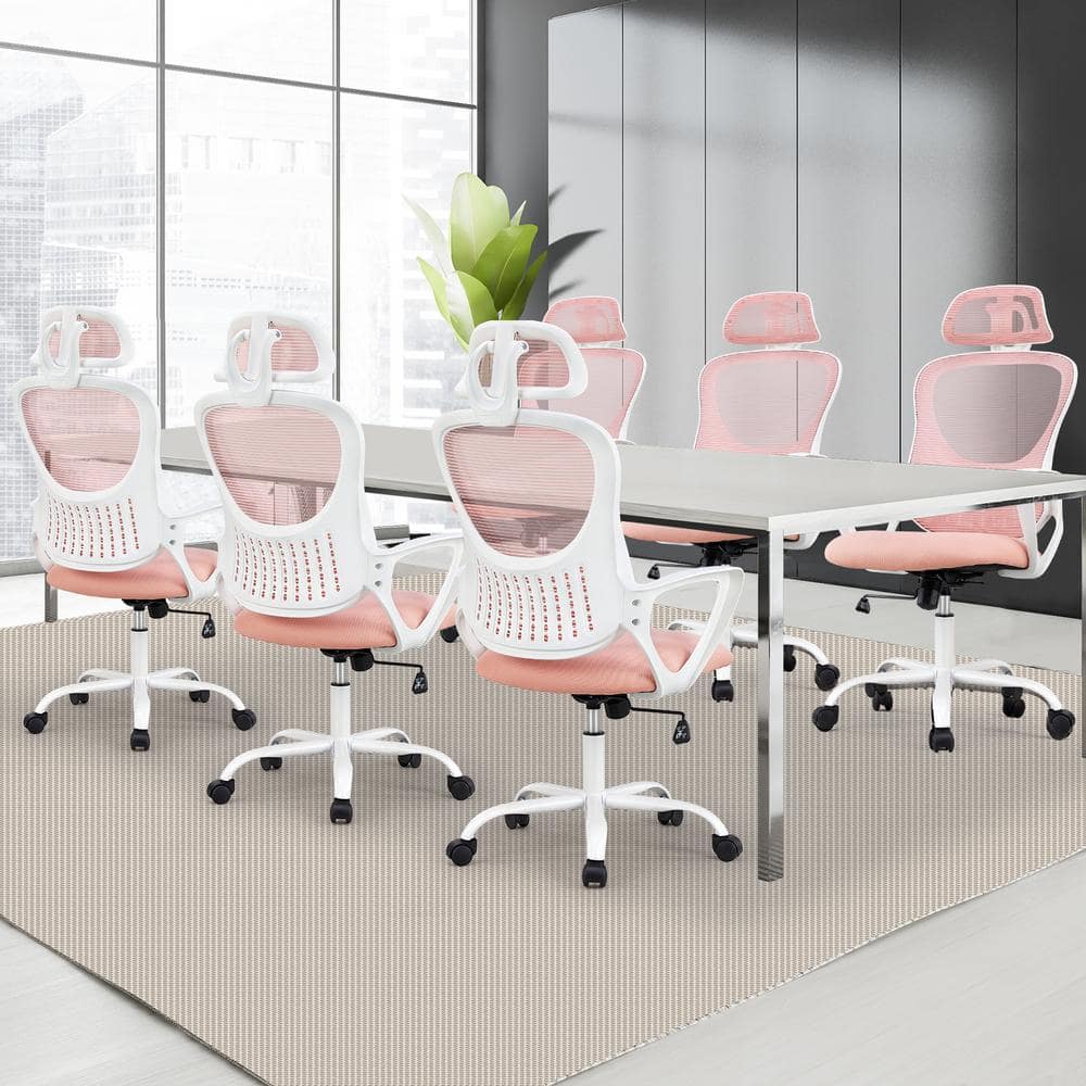 WONDER COMFORT High-Back Mesh Adjustable Headrests Ergonomic Drafting ...