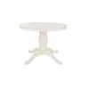 StyleWell Ivory Wood Round Dining Table for 4 (41.7 in. L x 29 in. H ...