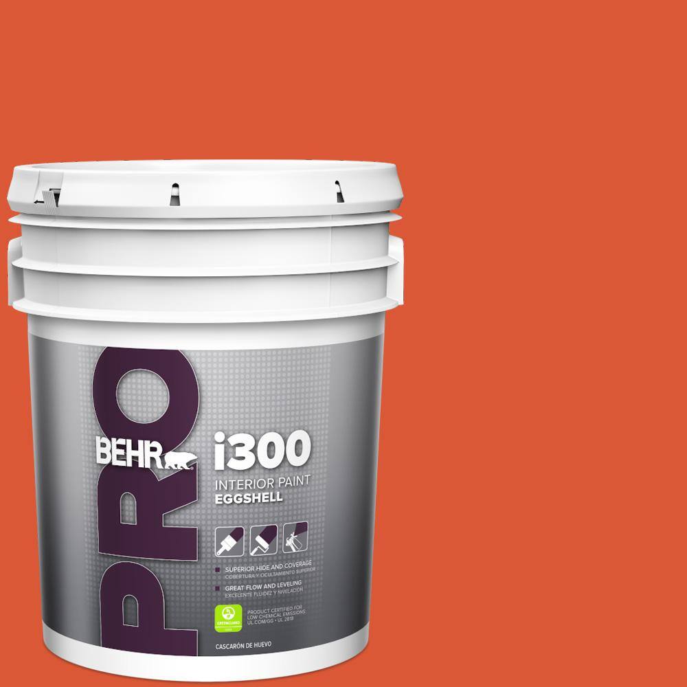 BEHR PRO 5 gal. #P190-7 Inferno Eggshell Interior Paint PR33305 - The ...