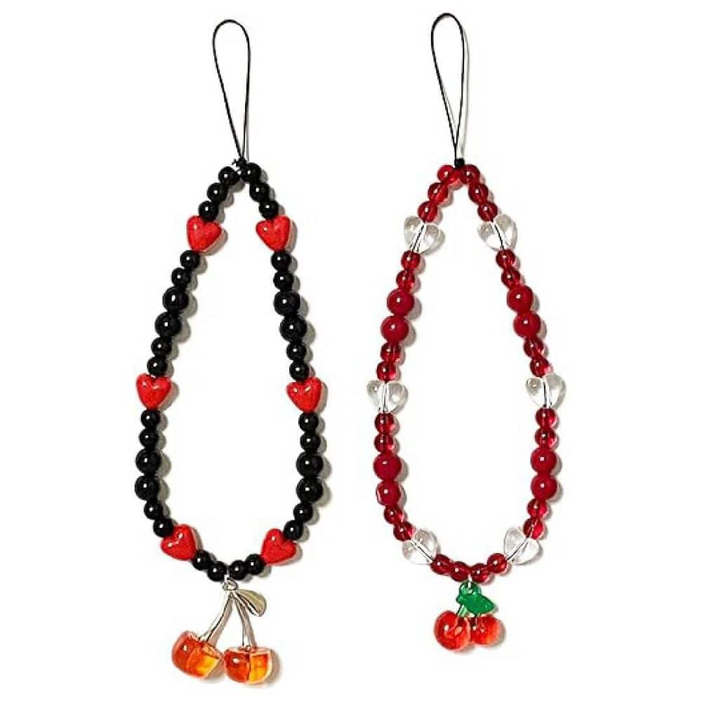 Yichuhaoxi Phone Charm Strap Cute Cell Phone Lanyard Wrist Strap Beaded ...