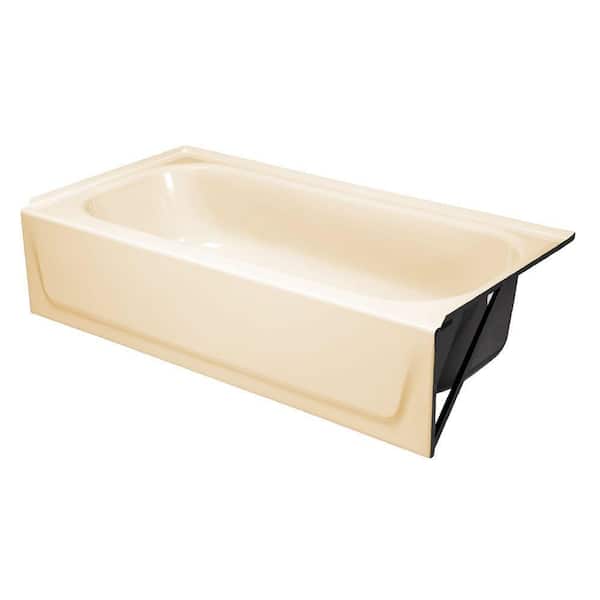Bootz Industries Aloha 5 ft. Right Hand Drain Soaking Tub in Bone 011 ...