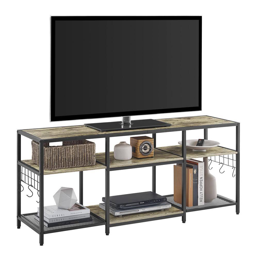 VECELO Industrial Entertainment Center for TVs up to 65 in. Large TV ...