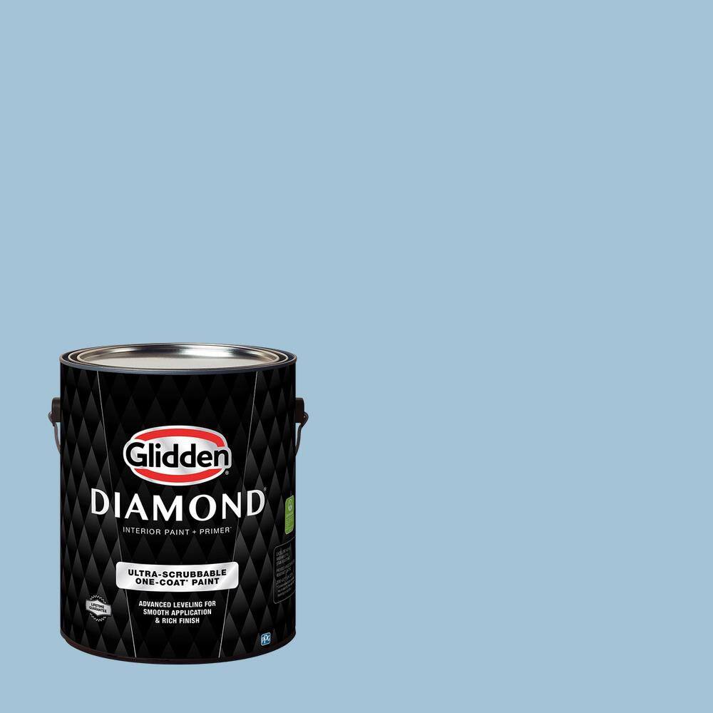 Glidden Diamond 1 gal. PPG1158-3 Blue Bows Ultra-Flat Interior Paint ...
