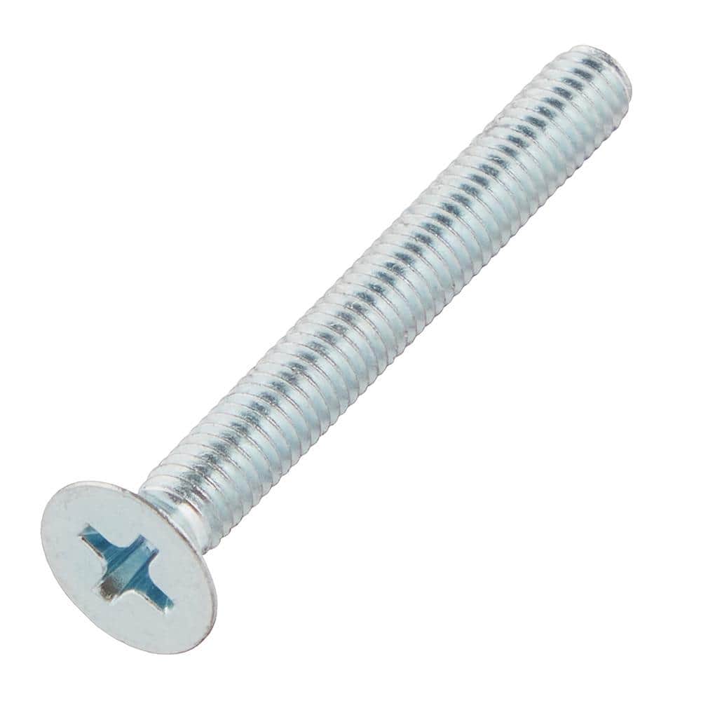 Everbilt M4-0.7x35mm Zinc Flat Head Phillips Drive Machine Screw 2 ...