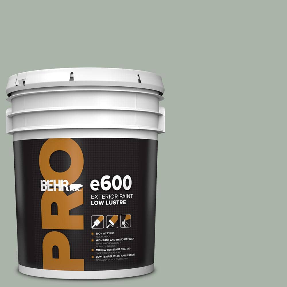 BEHR PRO 5 gal. #BXC-38 Alpine Air Low Luster Exterior Paint PR62005 ...