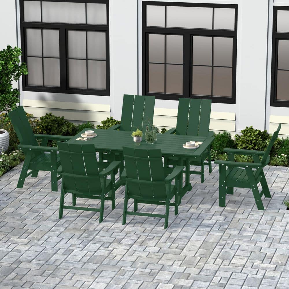 WESTIN OUTDOOR Shoreside Outdoor Patio Weather Resistant Dark Green 7 ...