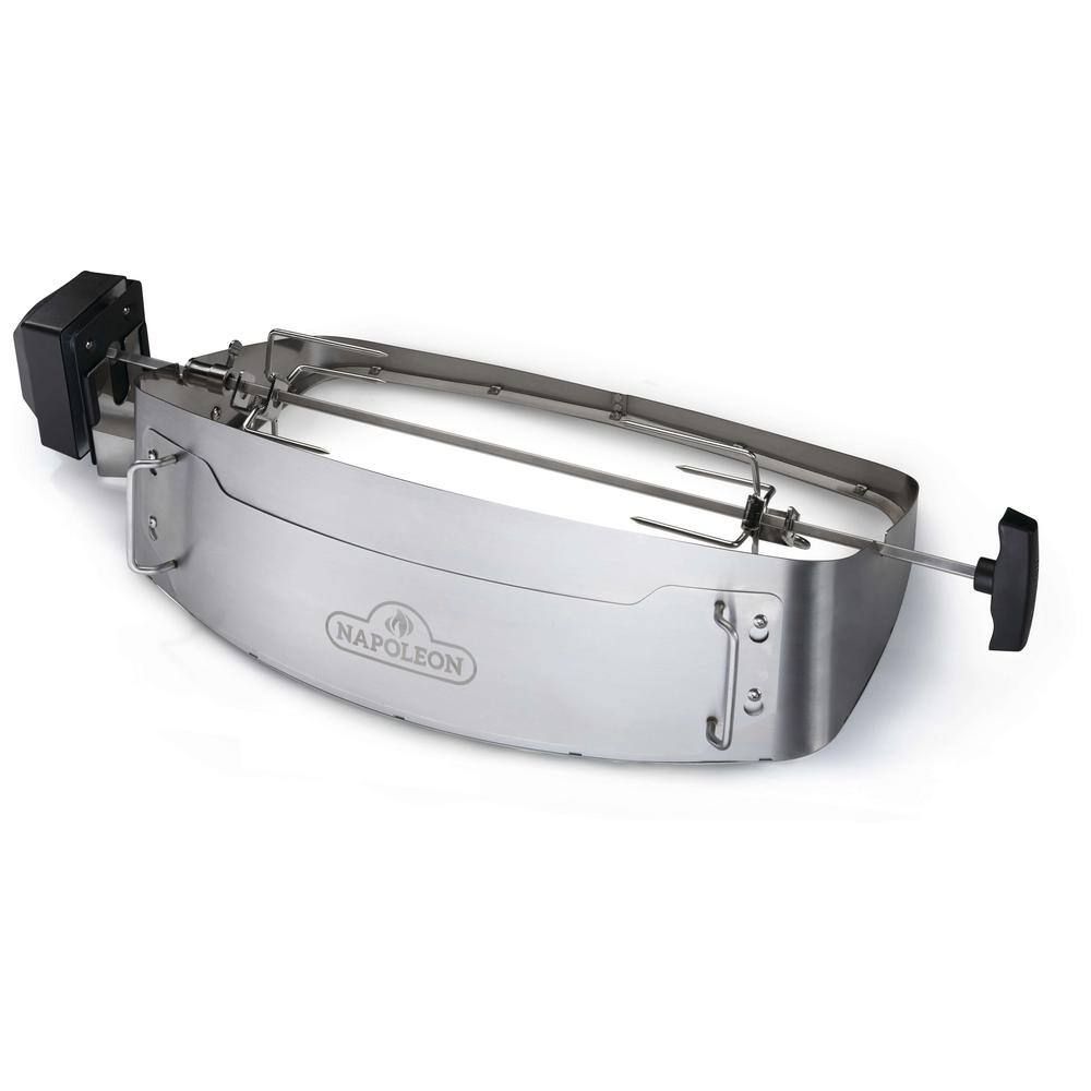 NAPOLEON Heavy-Duty Stainless Steel Rotisserie and Shroud for PRO and ...