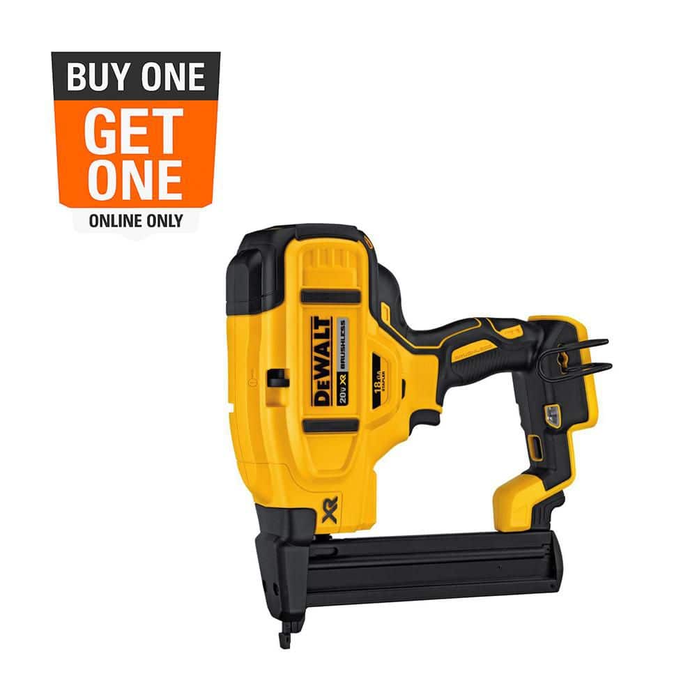 DEWALT 20V MAX XR Lithium-Ion Cordless 18-Gauge Narrow Crown Stapler ...