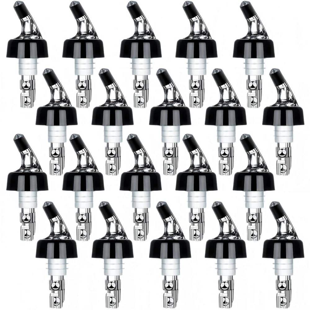 Wudkey 20-Pack Automatic Measured Bottle Pourer and Pour Spouts, Quick ...