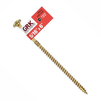 GRK Fasteners 5/16 in. x 3-1/8 in. Star Drive Washer Head Rugged ...