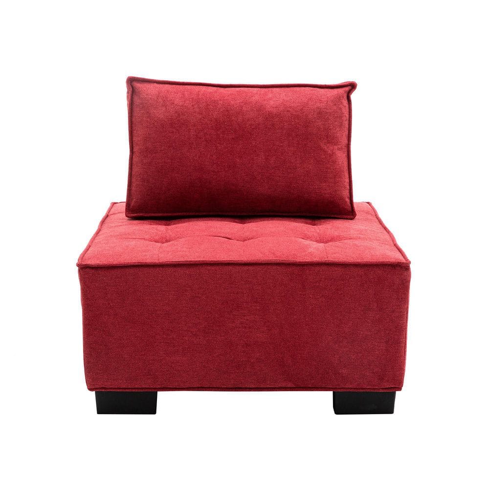 29.92 Inch Rose Red Living Room Sofa Chair Lazy Chair LH-932 - The Home ...
